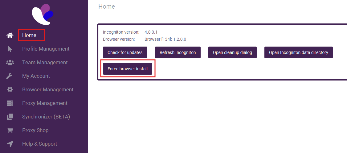 Browser doesn't launch / won't download when pressing Start