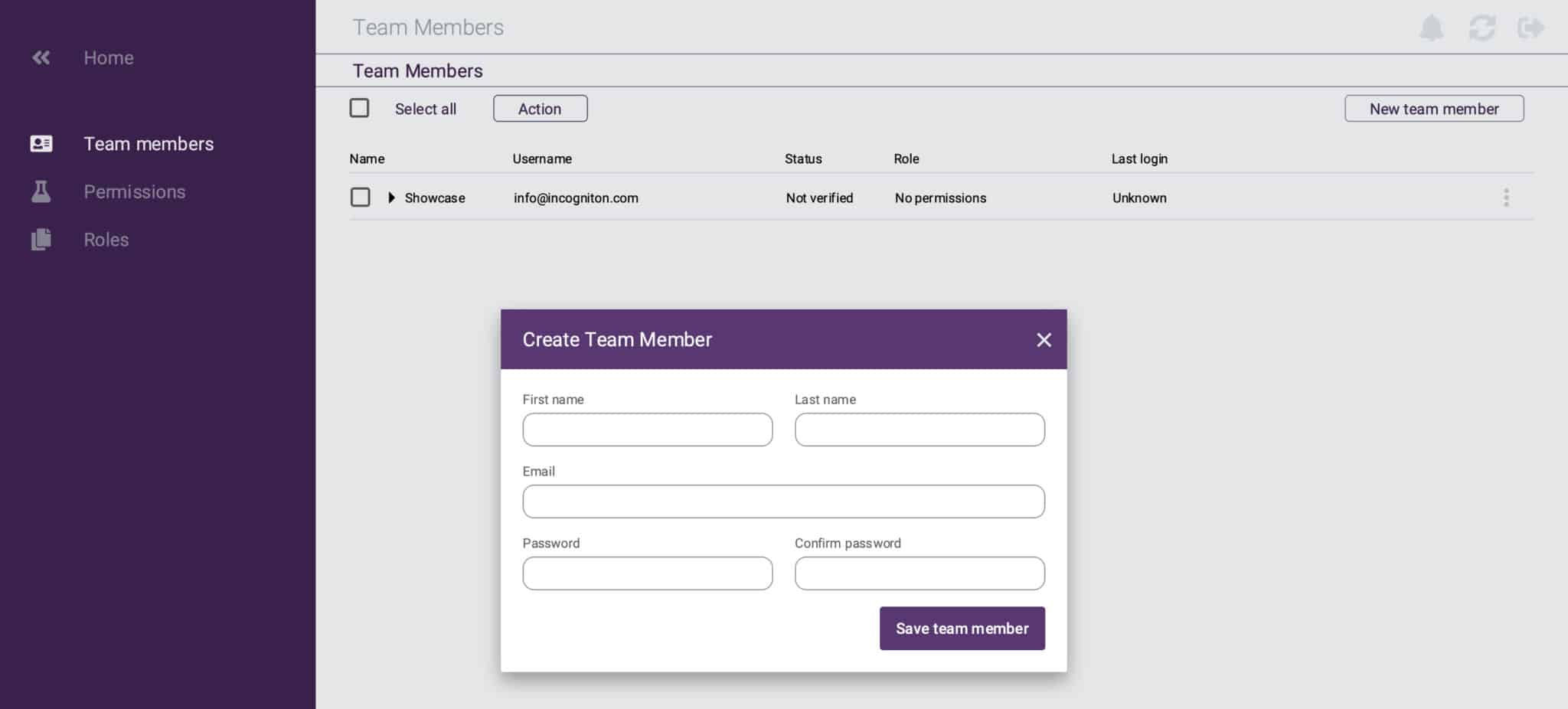 Guide - How to use the team management feature of Incogniton - Incogniton