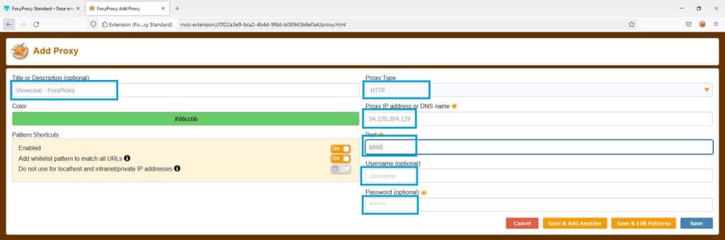 How to test your proxy via FireFox browser and Foxyproxy