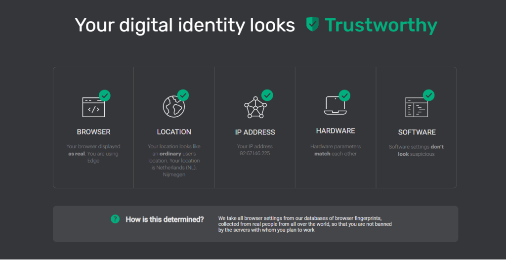 Guide - Passing the IPHey test in Incogniton - Incogniton