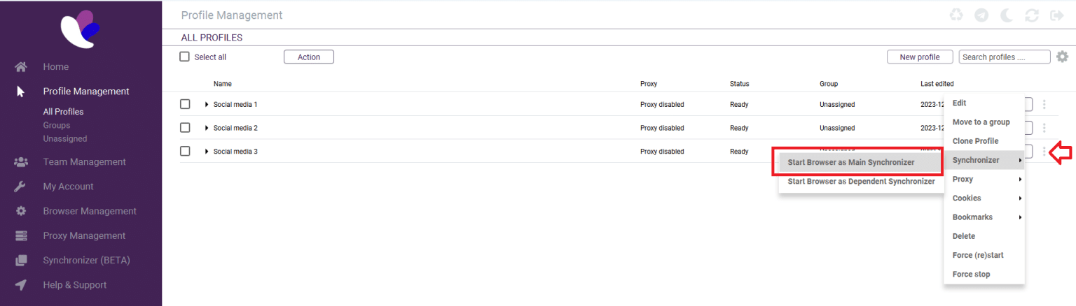 Guide - How to use the Synchronizer for repetitive actions