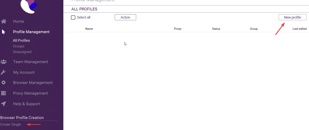 Guide - How to create a new browser profile in Incogniton - Incogniton