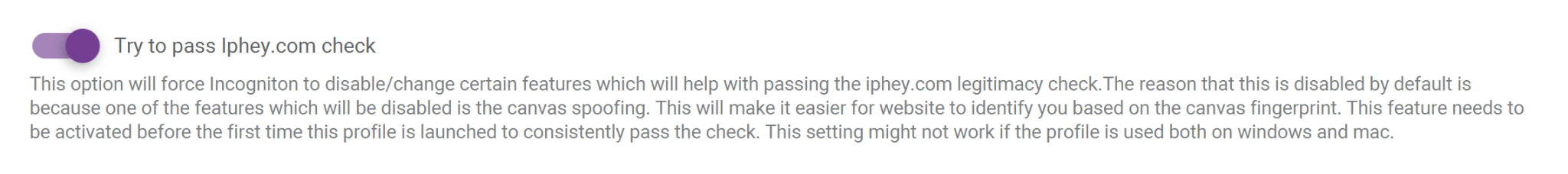 Guide - Passing the IPHey test in Incogniton - Incogniton